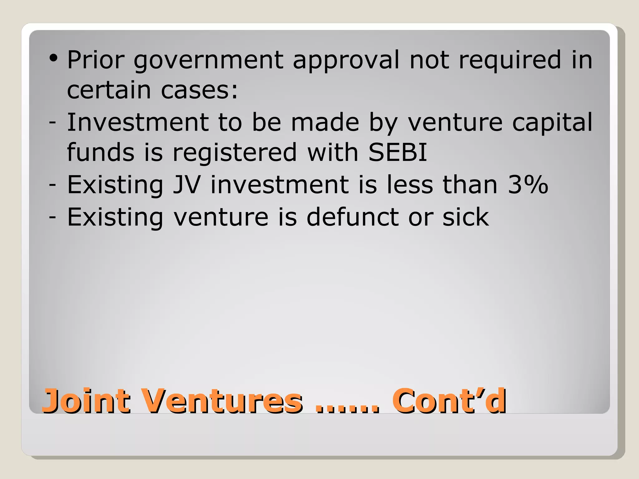 Investment in india overview | PPT