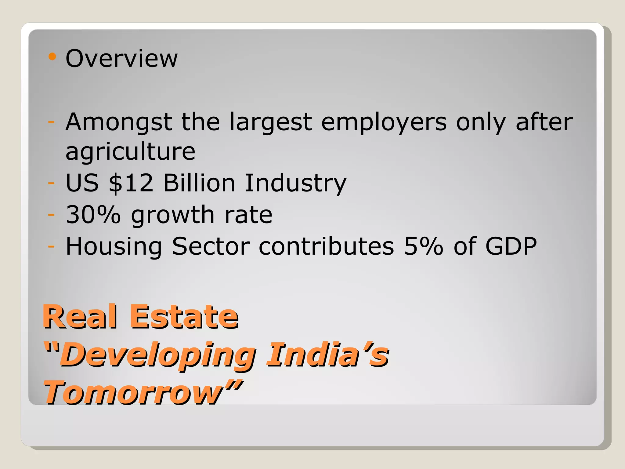 Investment in india overview | PPT