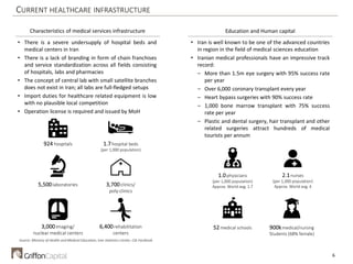 Investment in Iran's health care and hospital projects | PDF