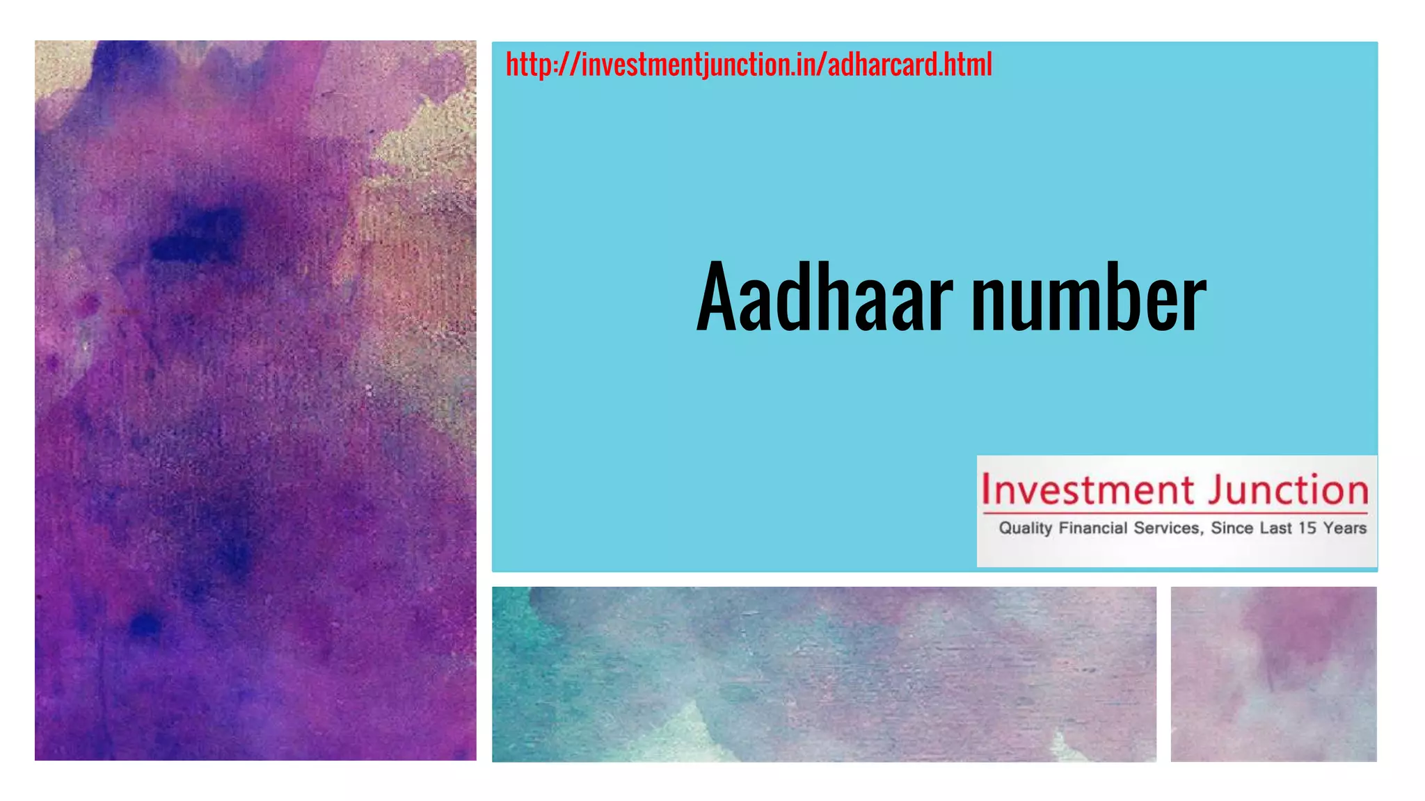 Aadhaar number | PPTX
