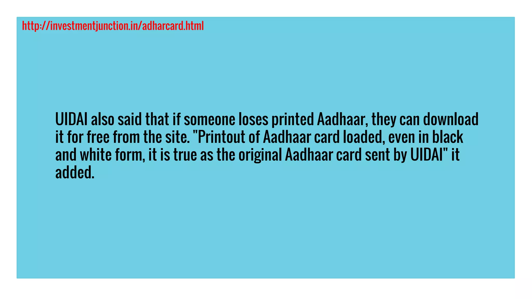 Aadhaar number | PPTX