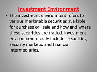 Investment management | PPTX