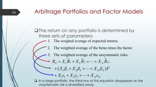 Investment management chapter 5 the arbitrage pricing theory | PDF ...