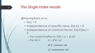 Investment management chapter 5 the arbitrage pricing theory | PDF | Stocks and Bonds | Personal ...