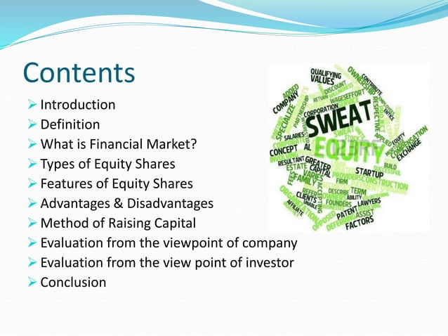 Investment management of equity shares | PPT