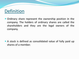 Investment management of equity shares | PPT