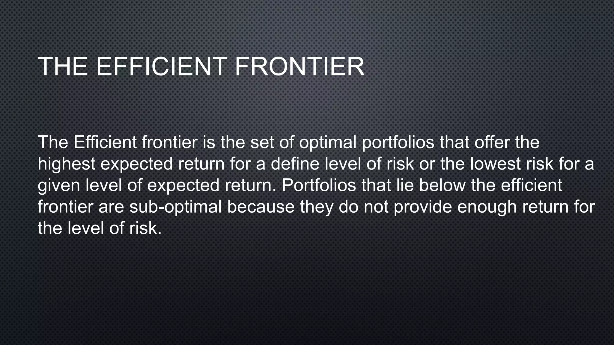 Investment management- Portfolio management | PPTX