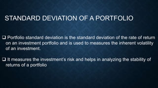 Investment management- Portfolio management | PPTX
