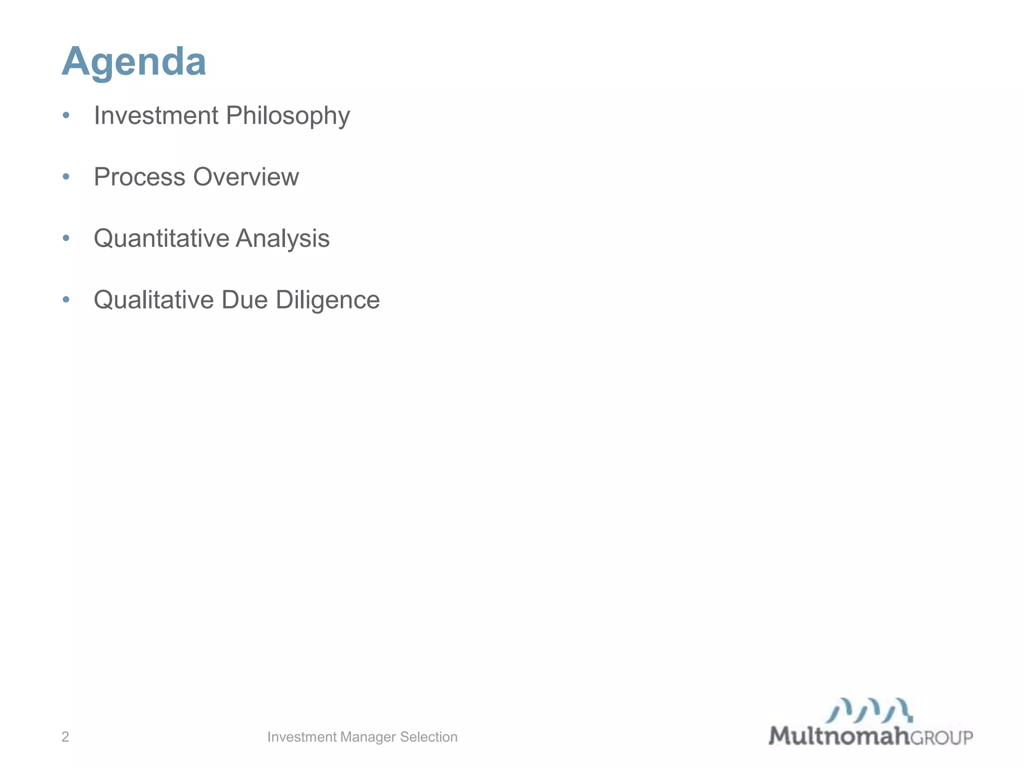 Investment Manager Selection | PPTX | Stocks and Bonds | Personal Investing