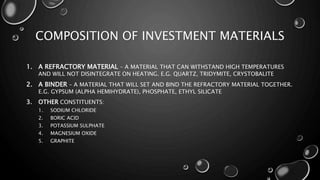 Investment Materials | PPTX