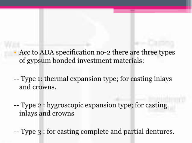 Investment materials | PPTX | Jewelry Making | Arts and Crafts