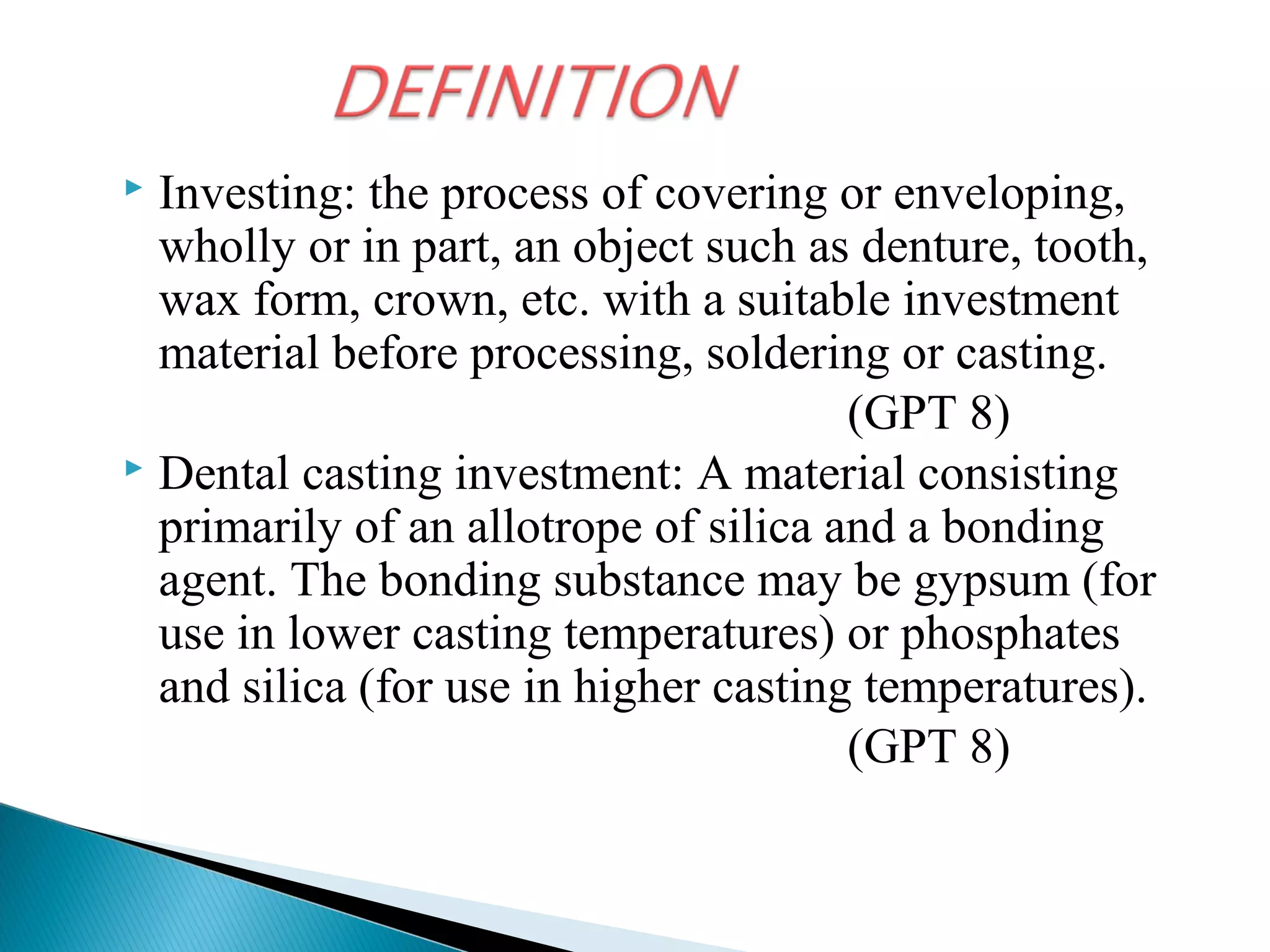 Investment materials and investing techniques | PPT