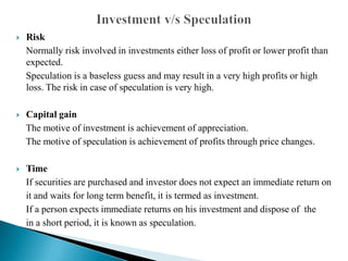 Investment meaning nature | PPTX