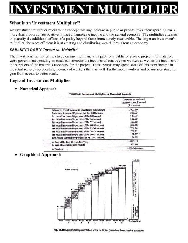 Investment Multiplier | PDF
