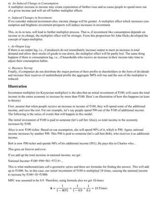 Investment Multiplier | PDF