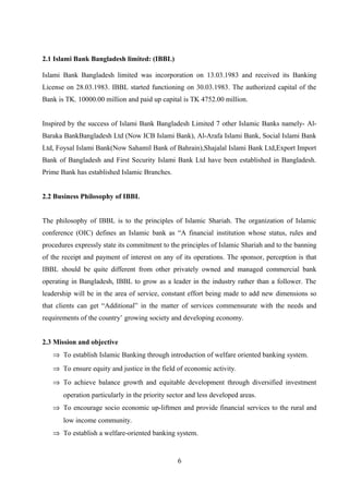 Investment of Islami Bank bangladesh limited | DOC