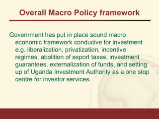 Investment opportunities in agriculture | PPT