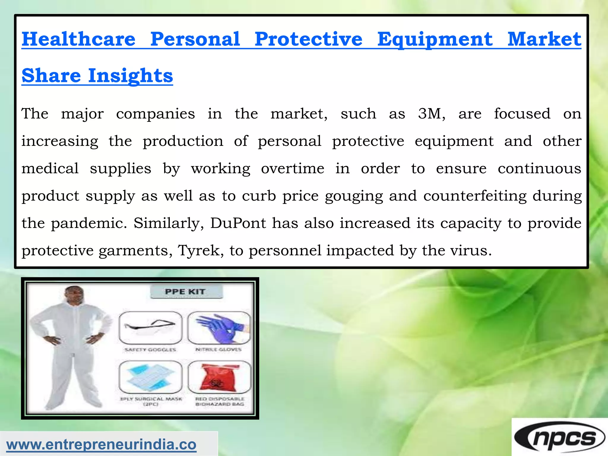 Investment opportunities in disposable personal protective equipment (ppe) kit manufacturing ...