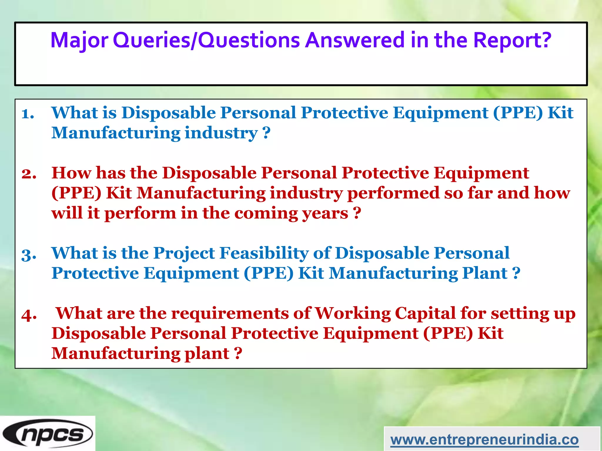 Investment opportunities in disposable personal protective equipment ...