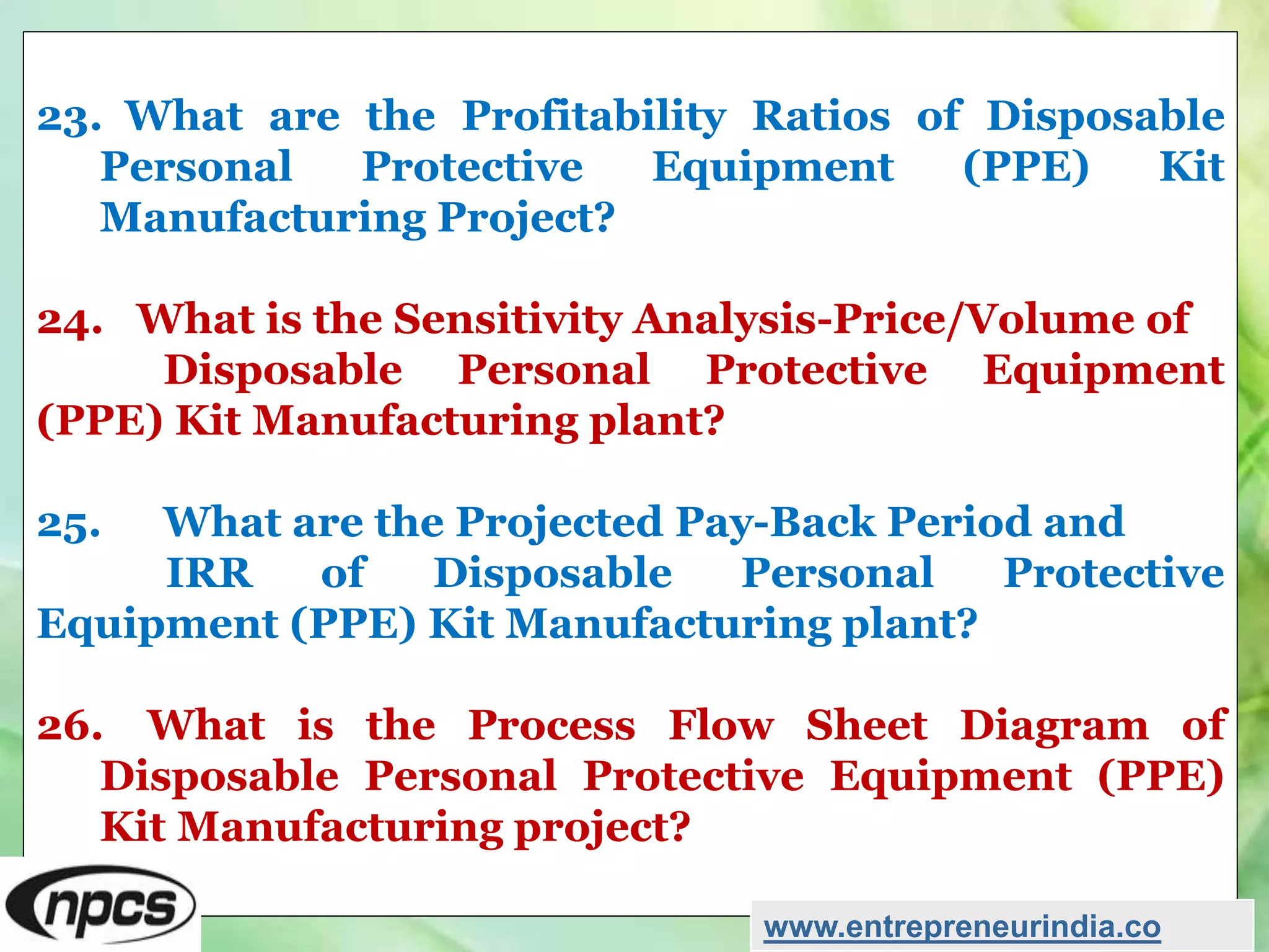 Investment opportunities in disposable personal protective equipment ...