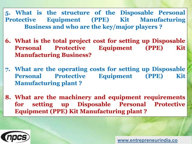 Investment opportunities in disposable personal protective equipment ...
