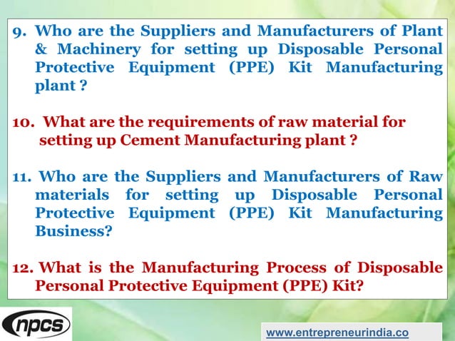 Investment opportunities in disposable personal protective equipment ...