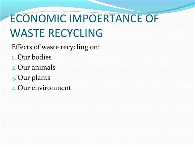 Investment opportunities in waste management | PPT