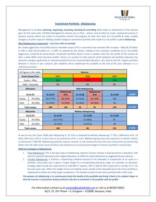 Investment portfolio - Rebalancing | PDF