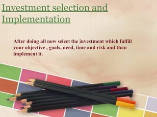 Investmentprocess& financial market.pptx