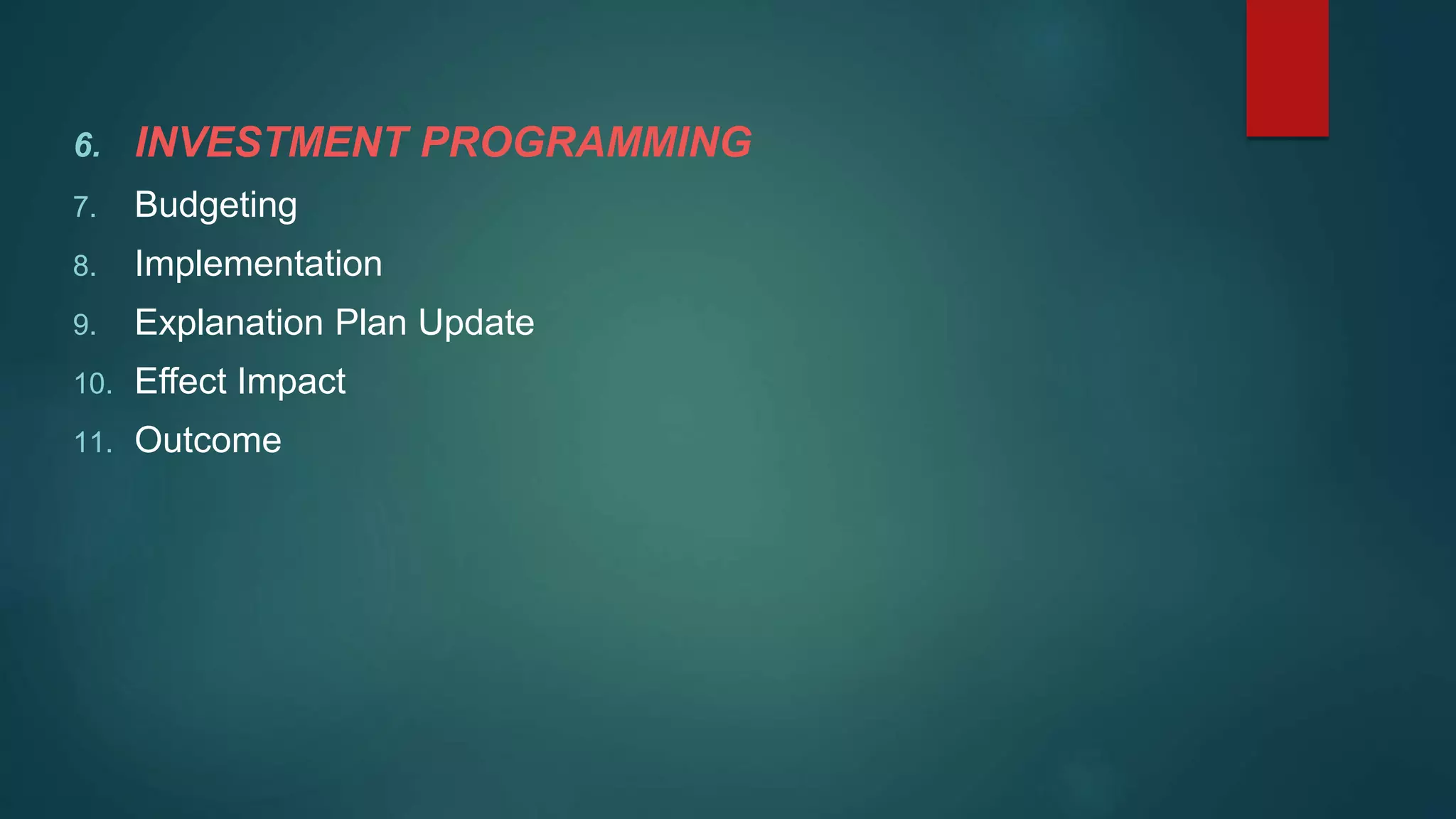 Investment Programming | PPTX