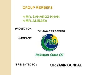 Investment project oil and gas sector company (pso) | PPT