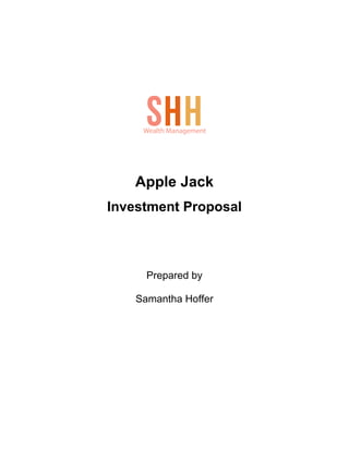 Investment Proposal | PDF