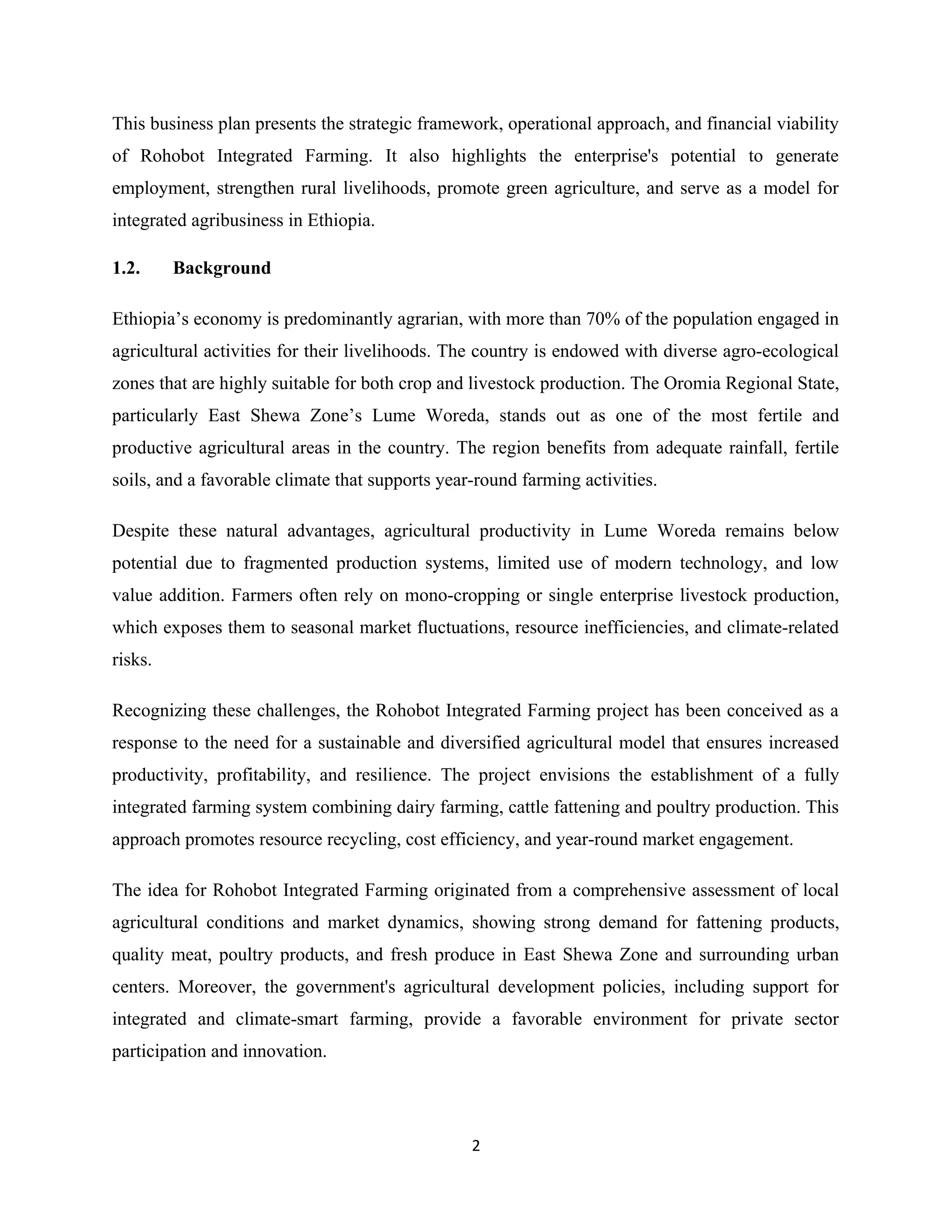 Investment Proposal for Integrated Livestock Farming ( Cattle Fattening ...