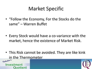 Investment – risk & return | PPTX