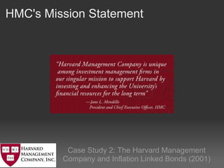 Harvard Management Company Investment Analysis | PPT