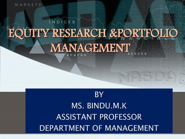 investmentsettings-ERPM.ppt finance ,marketing | PPT