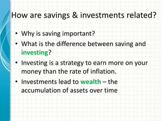 Investments handout | PPTX