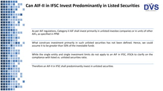 Investments in IFSC AIFs | PDF