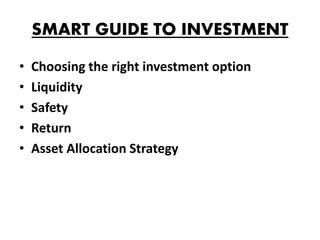 INVESTMENTS MODULE | PPT