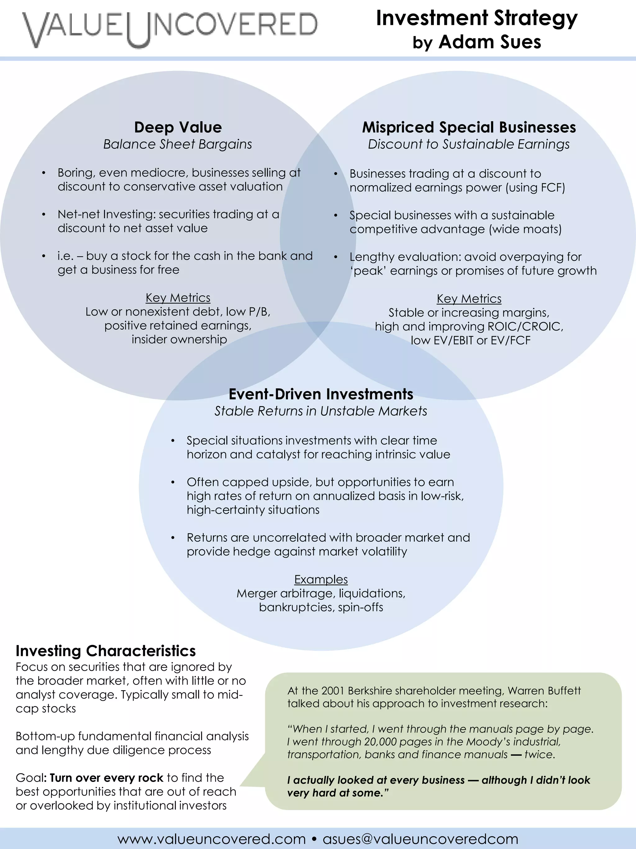 Investment Strategy | PDF | Stocks and Bonds | Personal Investing