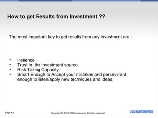 Investment techniques | PPT