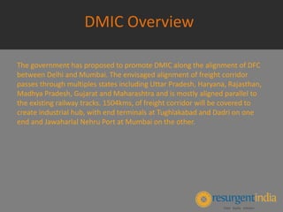 DMIC Summit – Developing Hub for Investors - Overview & Approach - Part ...