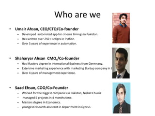 Aitomation - Investor deck | PPT