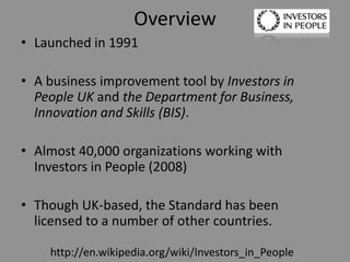 Investor in people | PPTX