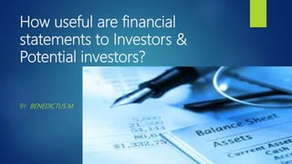 Investor on financial reporting final | PPT