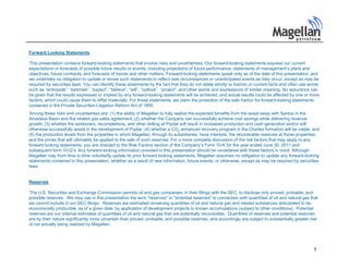 Magellan Petroleum Investor Presentation | PDF