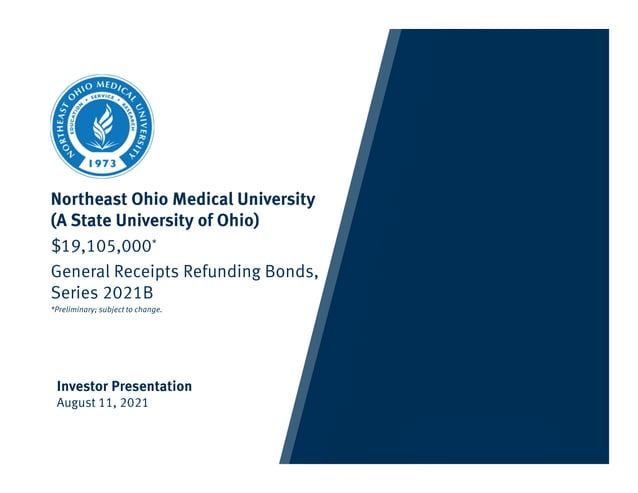 Northeast Ohio Medical University - Series 2021B | PPT