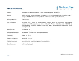 Northeast Ohio Medical University - Series 2021B | PDF