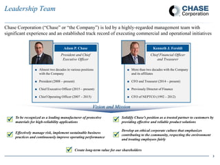 Chase Corp - Investor presentation | PDF