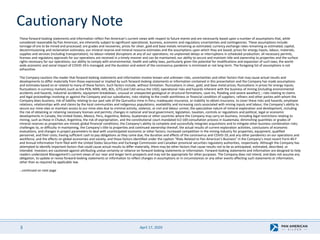 Investor presentation April 2020 | PPT